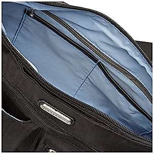 Baggallini womens New Classic"Heritage" With Rfid Phone Wristlet baggallini Anywhere Large Hobo, Black, One Size US