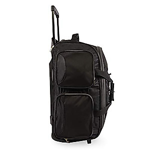 Fila 22" Lightweight Carry On Rolling Duffel Bag, Black, One Size