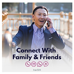 travSIM Prepaid SIM Card USA | T-Mobile Network | 50GB Data at 4G/5G speeds| SIM for The USA has Unlimited National Calls & Texts | US SIM Card 30 Days