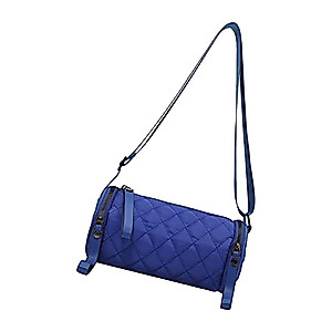 Colcolo Women Satchel Purses Handbags Barrel Bags with Adjustable Shoulder Strap Crossbody Bag, Blue