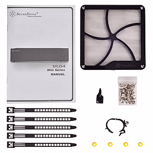 Silverstone Milo ML04 Aluminum Front Door/Steel Body Micro ATX Media Center/HTPC Case, SST-ML04B