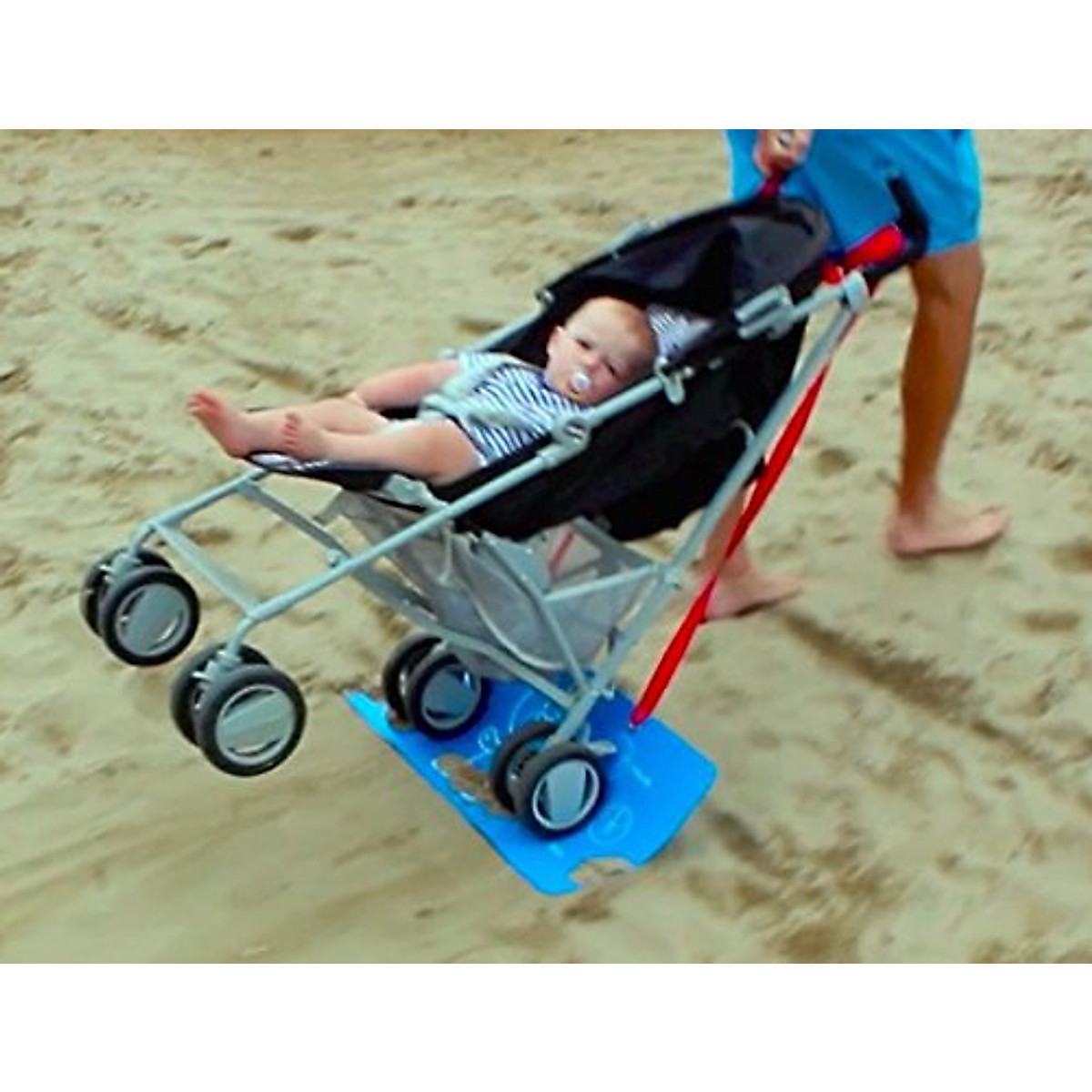 SandSliders - Aid to Ease Movement of Stroller over Sand