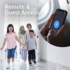 Bosma Aegis Smart Door Lock w/WiFi Gateway, Auto-Unlock & Auto-Lock, Remote Control, APP-Less Guest Access, Break-in Detection, Works with Alexa & Google, Fits Your Existing Single-Cylinder Deadbolt