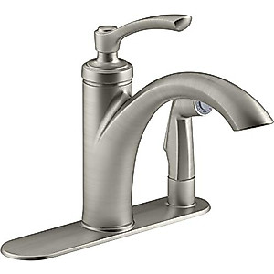 Kohler K-R29671-VS Linwood Kitchen Sink Faucet, Vibrant Stainless