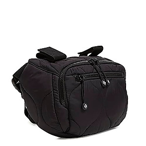 Vera Bradley Women's Featherweight Belt Bag Sling Crossbody, Black, One Size