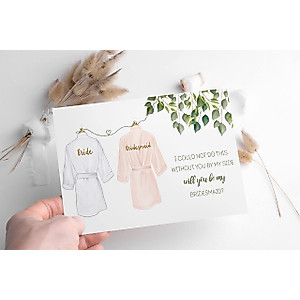Set of 10,Bridesmaid Proposal Card with Envelopes for Bridesmaid Proposal Box & Bridesmaid Gifts For Wedding Day,Maid of Honor Proposal Gifts and Bride & Groomsmen Gifts,Bridal Robes