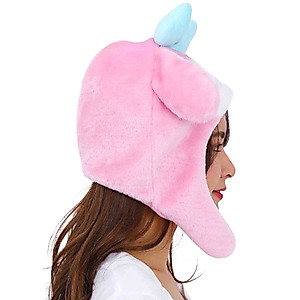 SAZAC Kigurumi Hat - My Melody - Cozy Costume Beanie Cap - Adult Size
