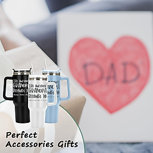 LifGif This awesome Grandpa belongs to Personalized Laser Engraved 40oz Large Tumbler with Handle, Best Dads Ever Tumbler Stainless Steel Coffee,Grandpa Belongs Custom Mugs Father's Day Birthday