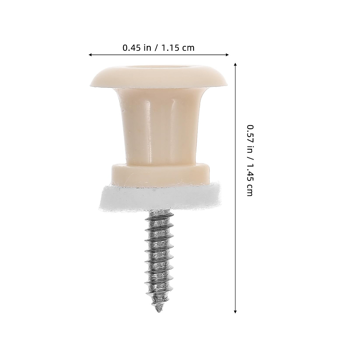 SUPVOX 2pcs Guitar Strap Lock Buttons Mushroom Head Non Slip for Electric Acoustic Guitar Bass Parts Accessories ()