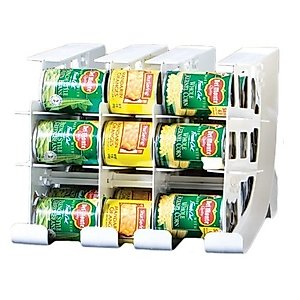 FIFO Can Tracker Stores 54 cans | Rotates First in First Out | Canned Goods Organizer for Cupboard, Pantry and Cabinet | Food Storage | Organize Your Kitchen | Made in USA