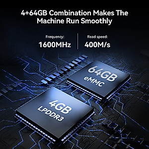 TRIGKEY N4 Mini PC with Intel Celeron N3350 Processor(up to 2.4Ghz) 4G DDR3 64G EMMC SSD Micro PC, Support 2.4G/5G Dual Band WiFi/4K Dual HDMI/USB3.0/Gigabit Ethernet/Wake On LAN