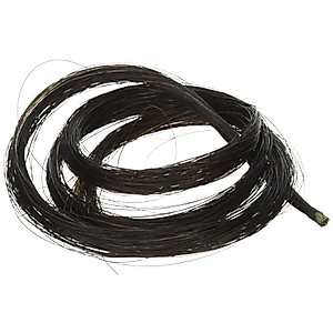 One(1) Hank 31-31.5 Inch Genuine Mongolian Horse Hair for Violin, Viola, Cello, Bass Bow, Classic Black Color