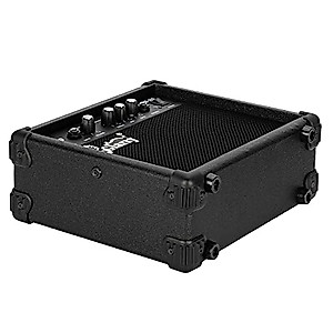 GLARRY Electric Bass Combo Amp, Portable Tube Amp with Headphone MP3 Input, 20W Practice Bass Guitar Amplifier Speaker Accessories with Bass, Volume, Treble, and Middle Controls