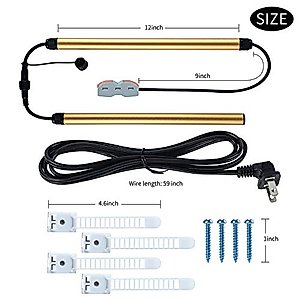 briidea Safe Dehumidifier Rod, Rod Reducing Humidity with Easy Installation and Plug Cord Easily Threading Through Safe's Hole, 12/16/24 inches Effective Coverage up to 100/150/300 Ft³
