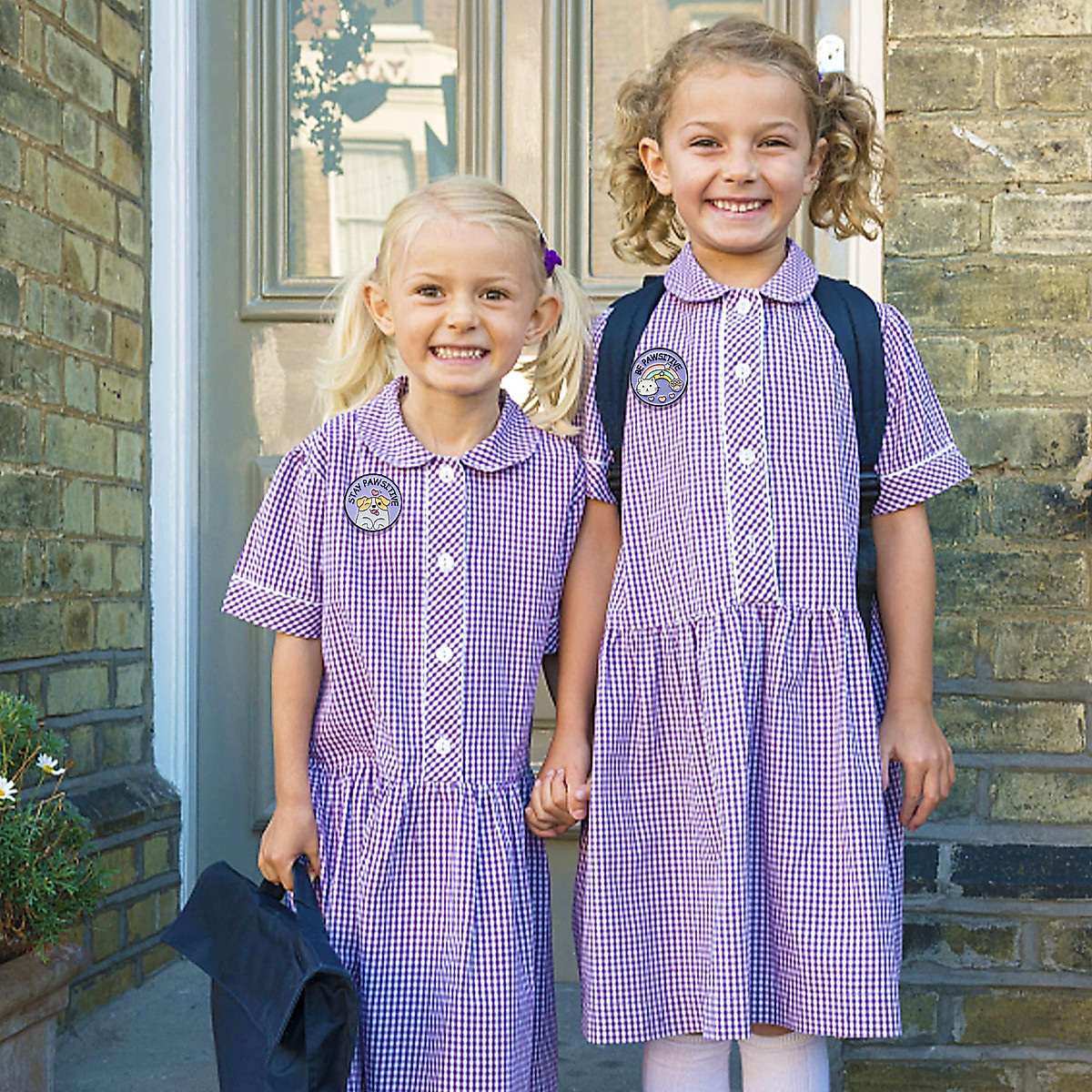 18 Pieces Positive Enamel Pins Set Cute Enamel Lapel Pins Inspirational Cartoon Brooch Pin Badges Butterfly Cat Cactus Enamel Pins with Storage Bag for Women Jeans Backpacks Jackets Hats Decor