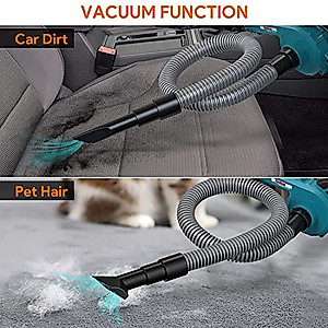 Cordless Leaf Blower, ENEACRO 20V 30000RPM Lithium 2AH Battery-Powered 2 in 1 for Sweeper & Vacuum Leaf/Dust, 5 Variable Speed Lightweight with Battery, Fast Charger