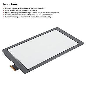 Replacement Glass Screen, Safe and Durable Game Console Repair Parts Perfect Replacement Screen for Switch Lite Console for Game Console(Black)