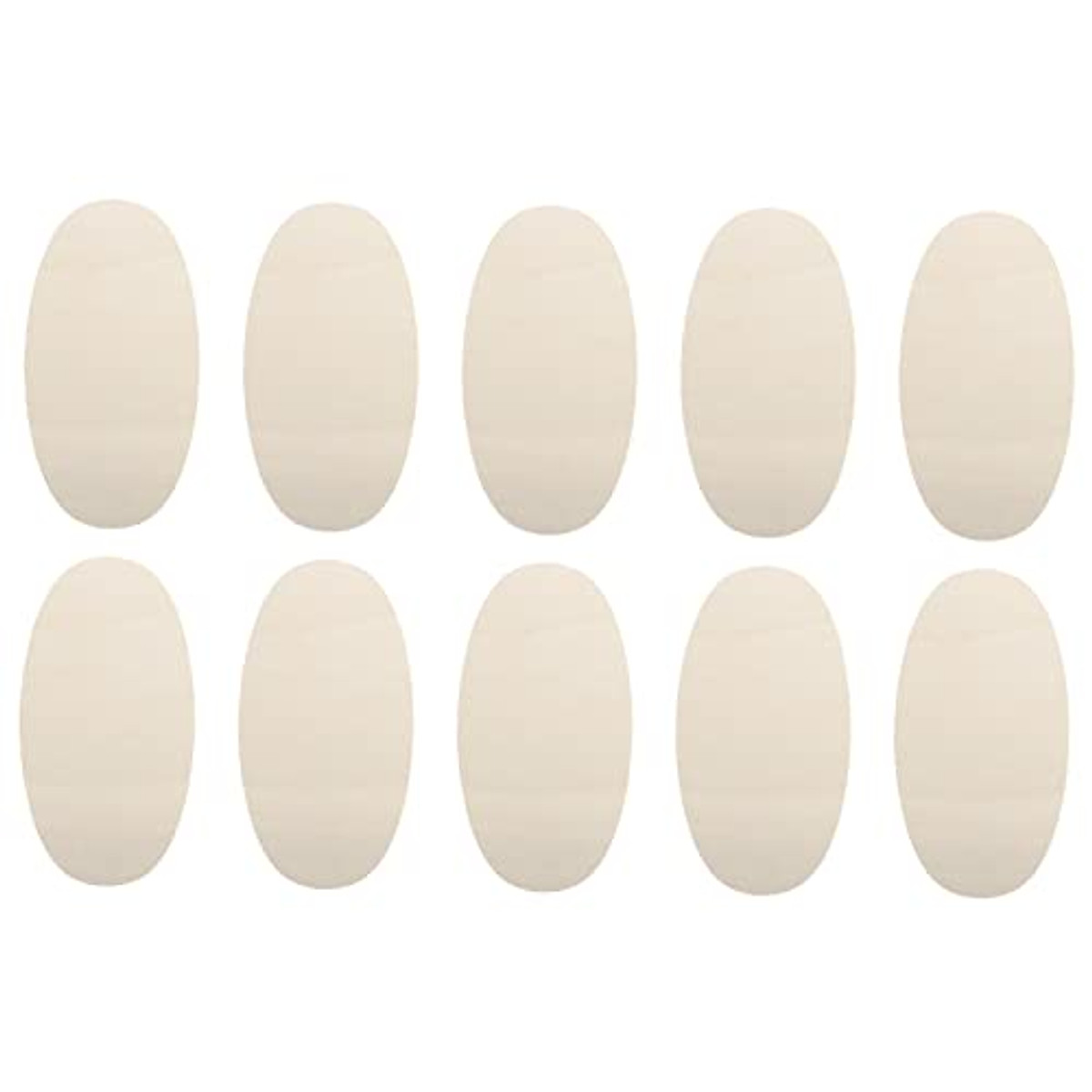 SEWACC Homemade Ornaments 10pcs Unfinished Hanging Wood Sign Oval Blank Door Plaque DIY Wood Chips Banners Garden Decorations for Wall Door Window 14x27CM Woodsy Decor