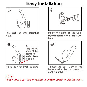 Metaliby 4 Pack Towel Hooks for Bathrooms Wall Mounted, Brushed Nickel Bathroom Hooks for Towels, Robe & Towel Hook for Wall, Modern Wall Hook Bath Towel Hook
