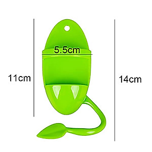 2pcs Plastic Pet Bird Cuttlebone Holder Food Holder, Cuddle Bone Feeding Racks, Cuttlebone Holder for Cockatiels Parakeets Budgies Finches Green