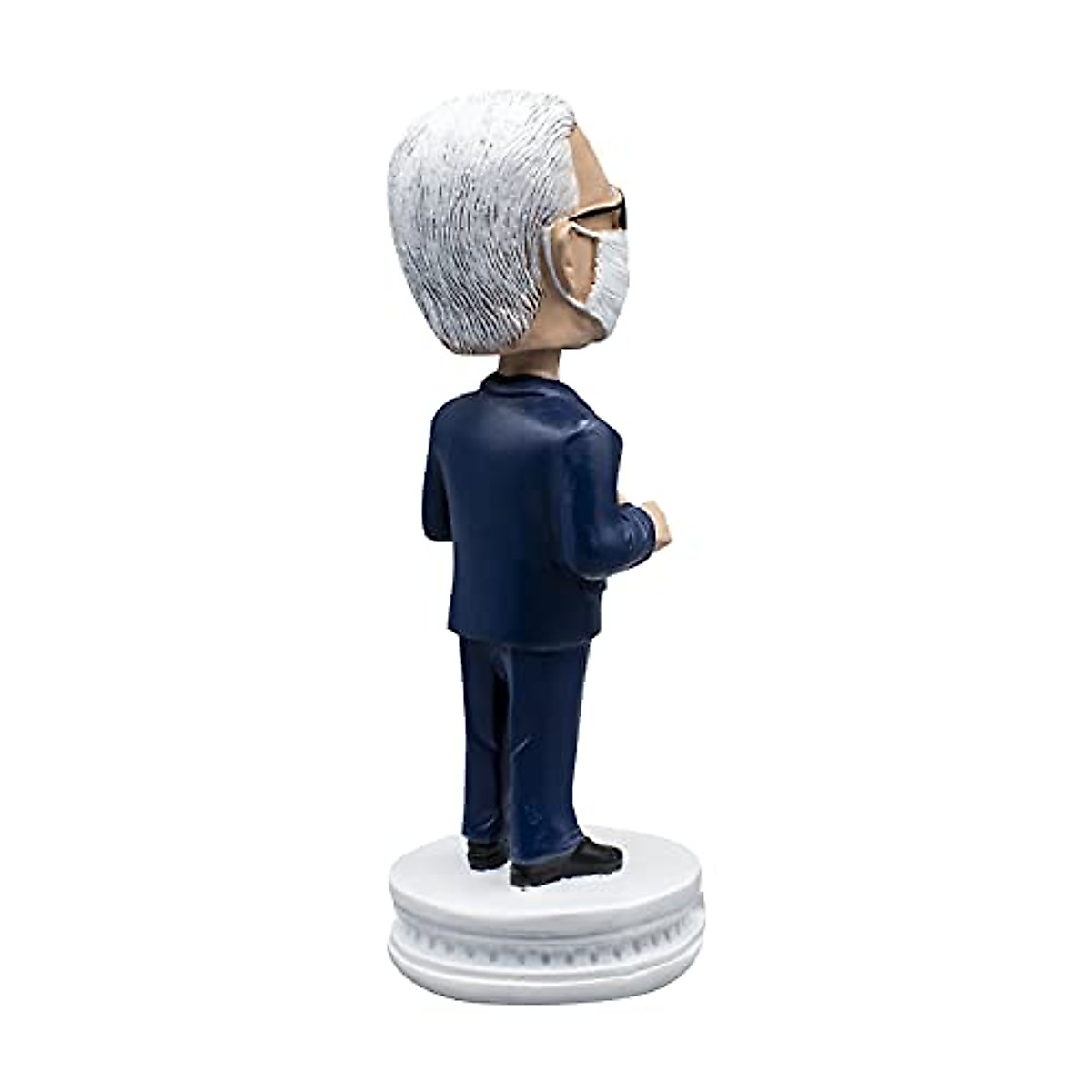 Political Satire Biden Bobblehead - Joe Biden Merchandise 2020 with Face Cover & Aviators - Funny Custom Bobblehead Joe Biden Gifts for Liberals, Democrats - Handmade Biden Decorations - 7.5" Tall