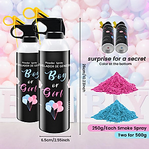Gender Reveal Fire Extinguisher Powder 2 Blue Safe Tissue Powder for Boy or Girl Baby 100% Biodegradable Reveal Party Decorations Smoke Reveal Powder, Ideal for Gender Reveal Party Supplies