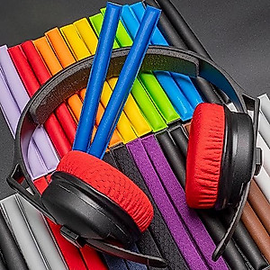 Voarmaks Purple Replacement Ear Pads Foam Cushion Headband Compatible with Sennheiser HD25 HD 25 HD 25-1 HD25-1ii HD25SP HMD25 HME25 HMEC25 Headphones