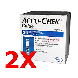 Accu-Chek Guide Test Strips - 25 ct, Pack of 2