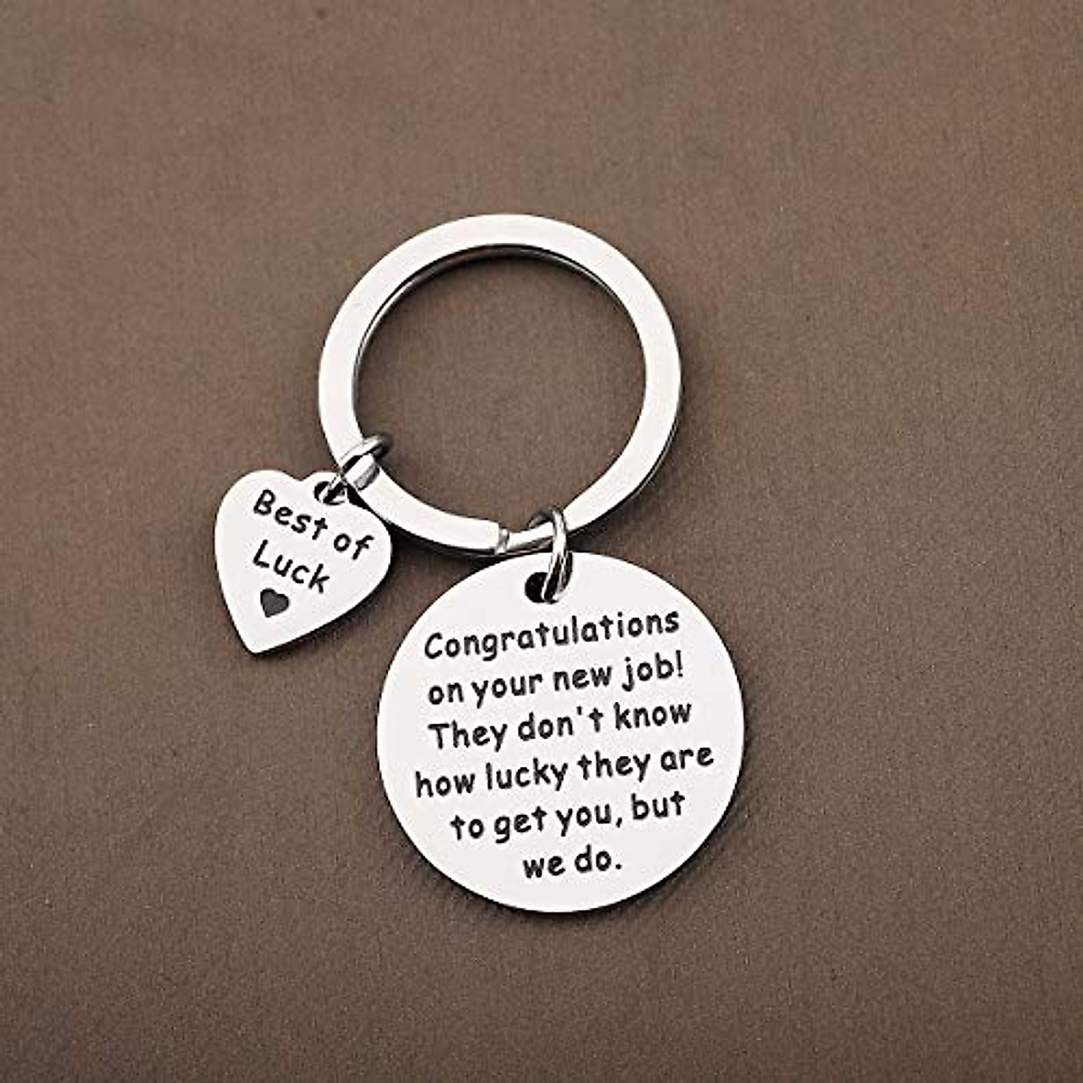 TGBJE Congratulations On Your New Job Keychain Best Of Luck Key Rings New Job Gift Coworker Leaving Gift (New job keychain)…
