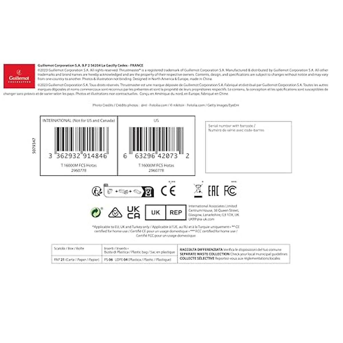 Thrustmaster T16000M FCS HOTAS - Compatible with PC
