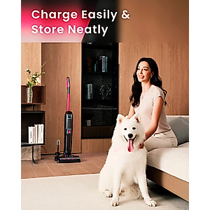 Schenley Wet Dry Vacuum Cleaner - Cordless Vacuum and Mop One-Step Cleaning for Hard Floors with Self-Cleaning and Air Dry, Smart Mess Detection, Enhanced Edge Cleaning, On-Demand Sprayer