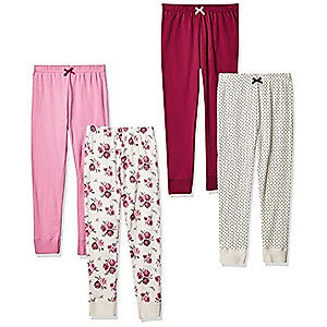 Hudson Baby Unisex Baby Cotton Pants and Leggings Rose, 5 Toddler