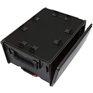 SKB Injection Molded 4U ISeries Studio Flyer Rack Case with Handle and Wheels