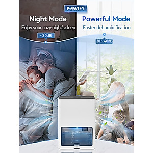 118 OZ Dehumidifier for Home, Quiet Small Dehumidifiers (800 sq.ft), 2 Working Modes,Timing Setting, Auto Shut Off, 5 Colors LED Light Dehumidifier for Basement Bedroom Bathroom