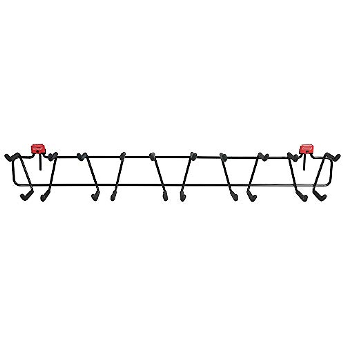 Rubbermaid Outdoor Metal Storage Accessories Shelf (2 Pack) and Rubbermaid Mounted Wire Basket Tool Organizer (2 Pack) with 34 Inch Tool Rack (2 Pack)