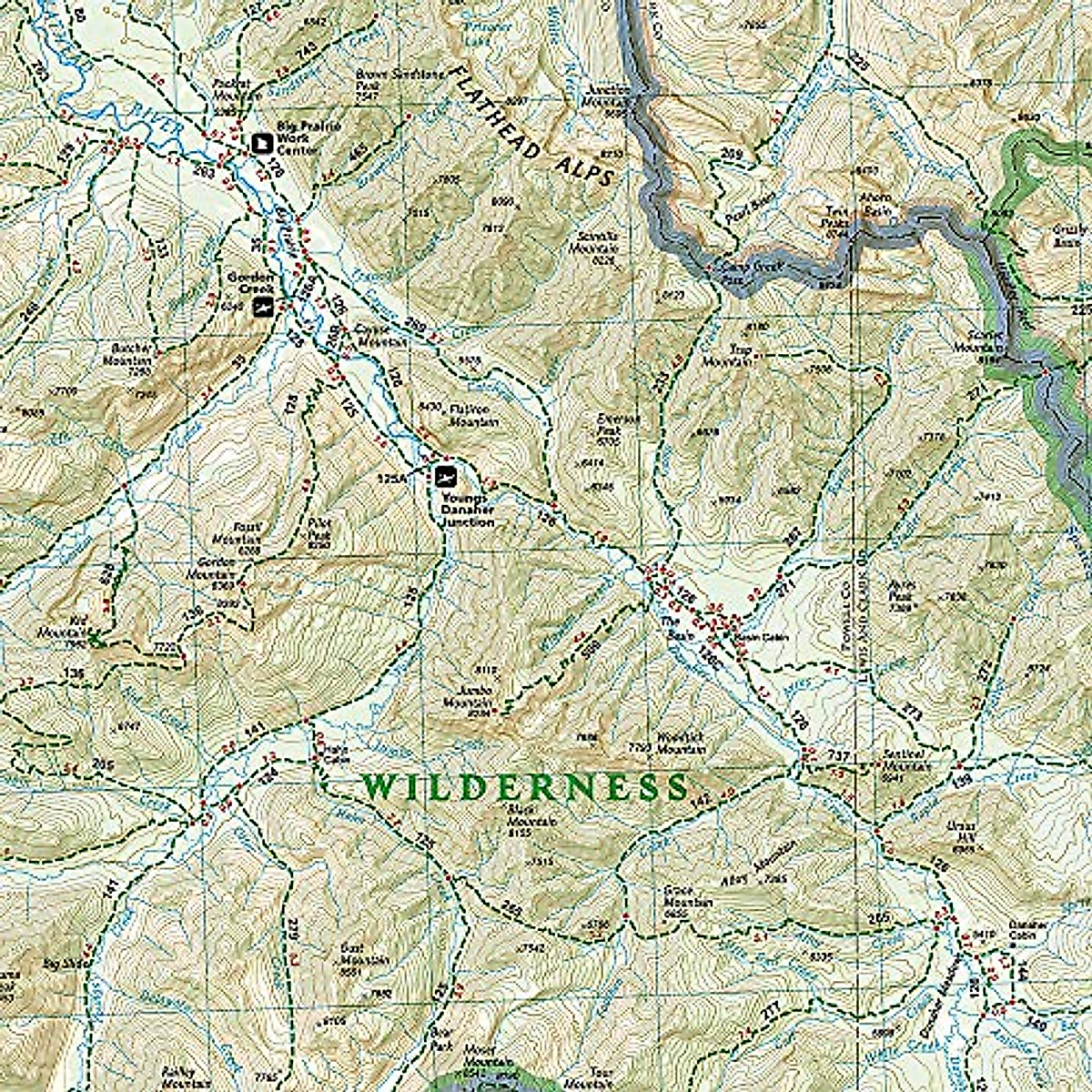Bob Marshall Wilderness Map (National Geographic Trails Illustrated Map, 725)
