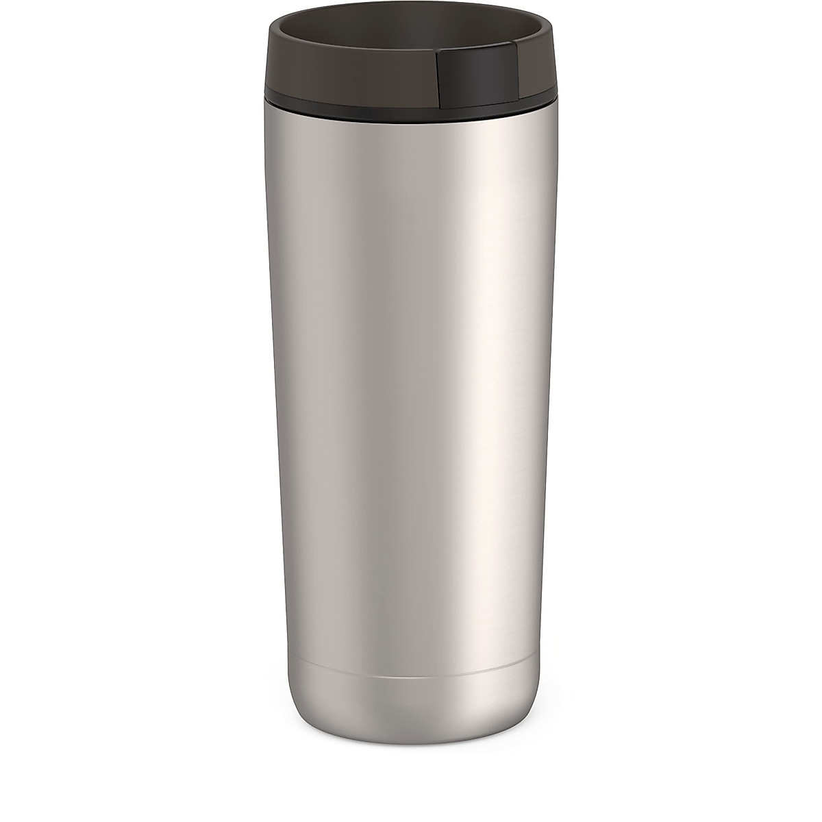 THERMOS ALTA SERIES Stainless Steel Tumbler 18 Ounce, Matte Steel/Espresso Black