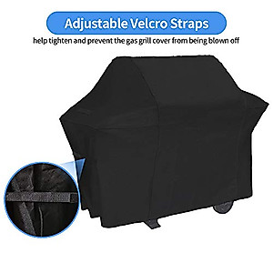 NEXCOVER Grill Cover, 72 Inch Waterproof BBQ Cover, 600D Heavy Duty Gas Grill Cover,Rip Resistant Barbecue Cover for Weber,Brinkmann, Char Broil, Holland (72 inch)