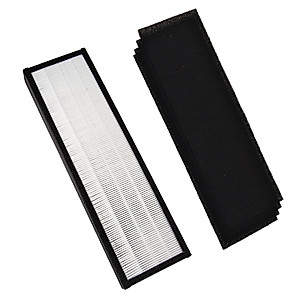 HQRP HEPA Filter B w/ 4-Pack Carbon Filters compatible with GermGuardian AC4800 AC4820 AC4900CA AC4825 AC4850PT; parts FLT4825 FLT4850PT FLT22CB4 Replacement