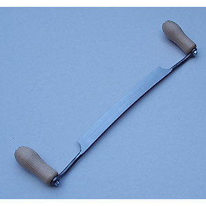 Wisemen Trading Stubai Drawknife - Natural Wood Handles - With Leather Sheath - Made In Austria