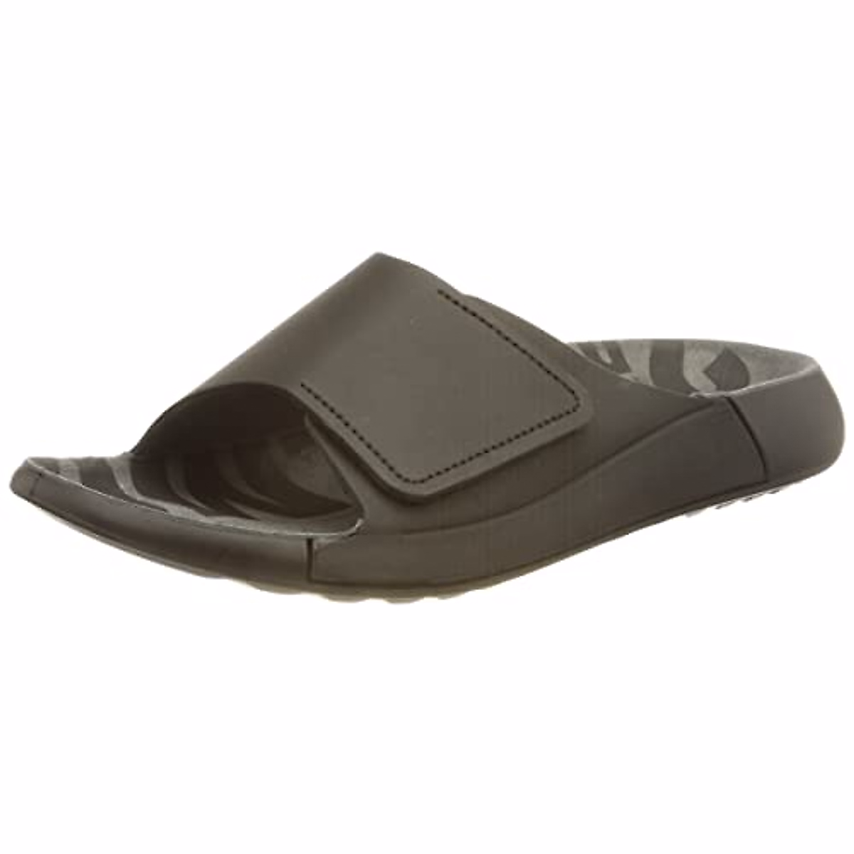 ECCO Women's Cozmo One Band Slide Sandal, Black, 9-9.5