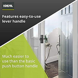 Ideal Security Storm Door Handle Set with Lock (4 Piece Set)