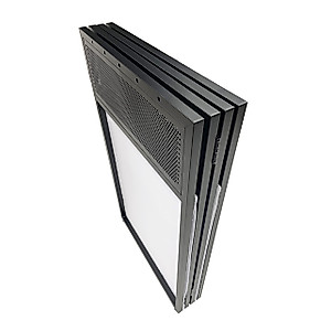 Jumbo 53" Wide DJ Event Facade White/Black Scrim Booth Two Top Corner Table Tops 23"x53" Table! Padded Carrying Case! All Aluminum Build!