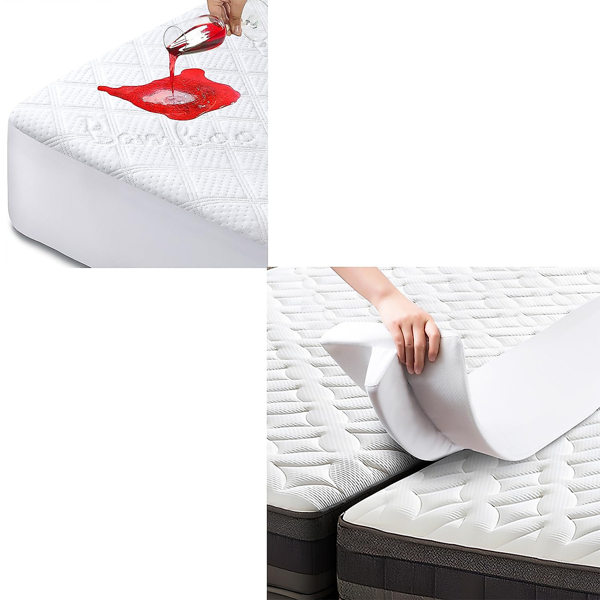Bed Bridge Twin to King&King Cooling Mattress Pad