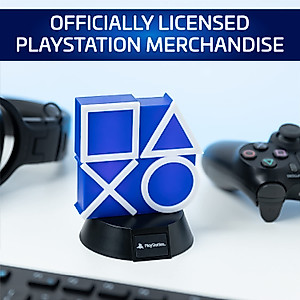 Paladone PlayStation 5 Icon Light Gaming Home Décor Merchandise Blue, PP7929PS