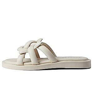COACH Georgie Leather Sandal White 9 B (M)