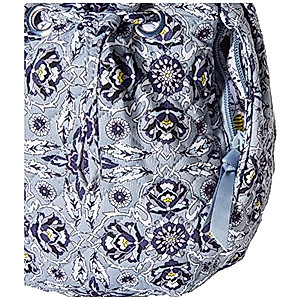 Vera Bradley Women's Cotton Glenna Satchel Purse, Plaza Tile - Recycled Cotton, One Size