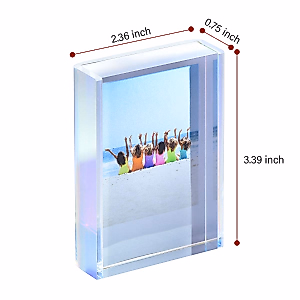 Instax Mini Photo Frames 2x3, Polaroid Picture Frame, Iridescent Acrylic Picture Frames for Desktop & Tabletop, Mini Instant Photo Frames for Fujifilm & Polaroid Film (3 Pack)Polaroid Frame for Photos