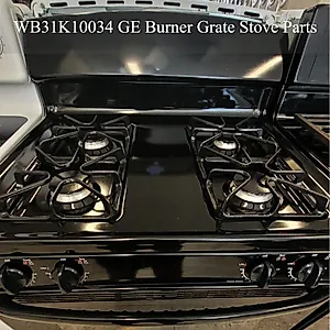 WB31K10034 Grate Replacement Parts For GE Burner Grate Stove Parts General Electric Gas Range Parts Stove Surface Top Grate Cast Iron Rack 4 Pack