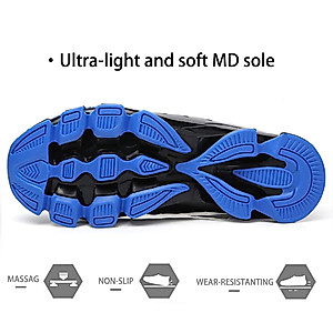 Running Sneakers for Men Athletic Walking Shoes Runner Cross Trainers Stylish Sport Tennis Jogging Blue Shoe mesh Breathable Size 10